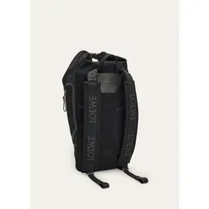 Loewe Flex Roll-top Canvas & Suede Backpack