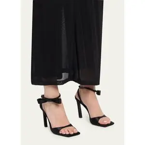 Givenchy 95mm Naked Satin Ankle-strap Sandals