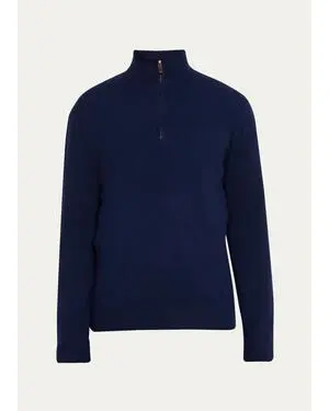 Polo Ralph Lauren Cashmere Half-zip Sweater - Blue
