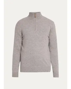 Polo Ralph Lauren Cashmere Half-zip Sweater - Grey