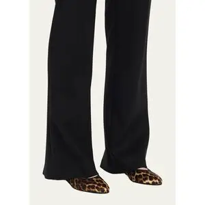 VIBI VENEZIA Print Silk Mary Jane Ballerina Flats