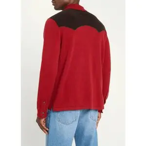 Guest In Residence Colorblocked Cashmere Shirt - Blue