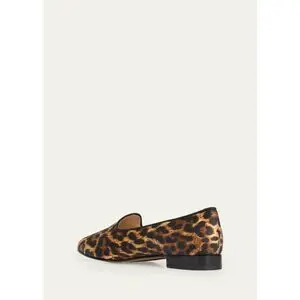 VIBI VENEZIA Print Silk Loafers