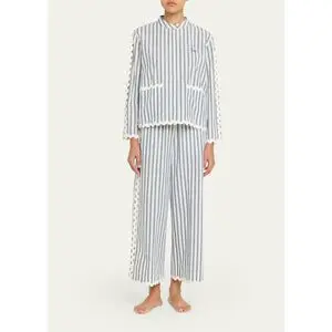 Sea Richa Stripe Long-sleeve Cotton Top
