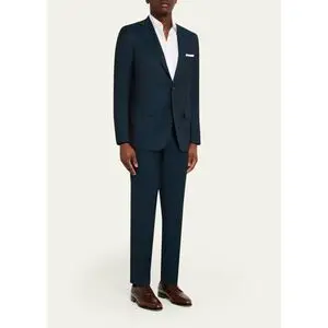 Kiton Wool Micro-herringbone Two-piece Suit