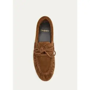 Saint Laurent Le Suede Boat Loafers