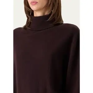 Akris Turtleneck Cashmere 3/4-sleeve Sweater