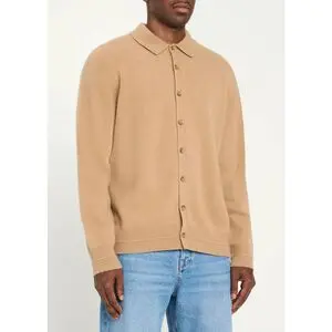 Guest In Residence Solid Cashmere & Wool Shirt