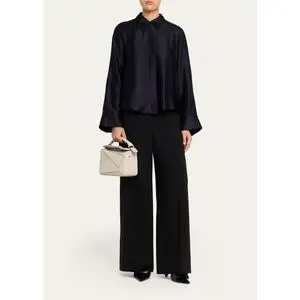 Loewe Puzzle Panta Small Top-handle Bag In Leather