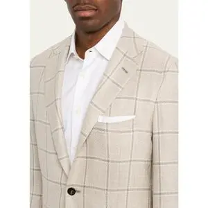Kiton Windowpane Sport Jacket