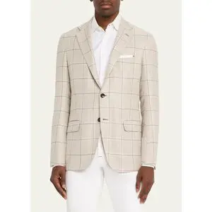 Kiton Windowpane Sport Jacket