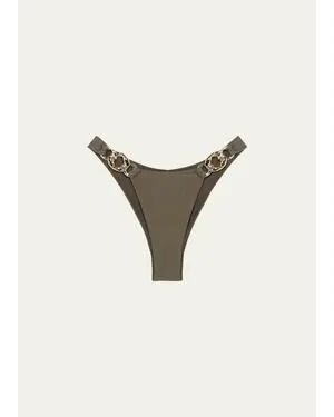 Simkhai Athens Chain Bikini Bottoms - Fern