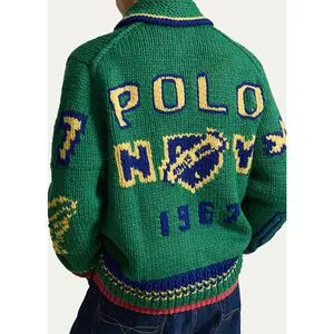 Polo Ralph Lauren Wool Letter Cardigan