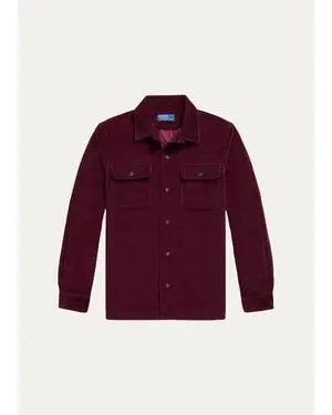 Polo Ralph Lauren Classic-fit Corduroy Camp Shirt - Red