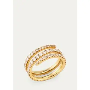 ANITA KO 18k Gold Diamond Coil Ring