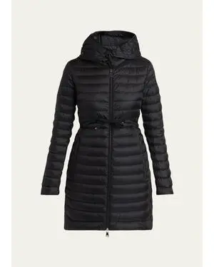 Moncler Barbel Long Down Parka - Black