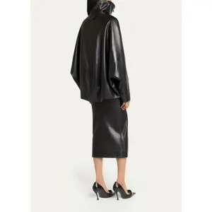 Balenciaga High Collar Blouson Skirted Jacket