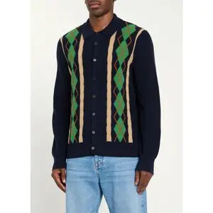 Guest In Residence Argyle Cashmere Shirt
