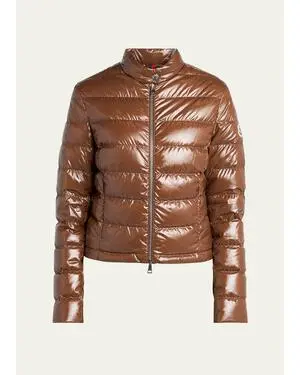 Moncler Papillion Short Down Jacket - Neutral