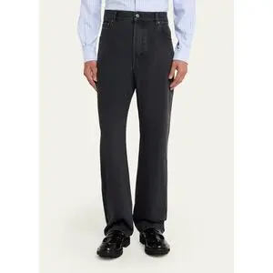 Valentino Garavani Grey Denim Straight Leg Jeans