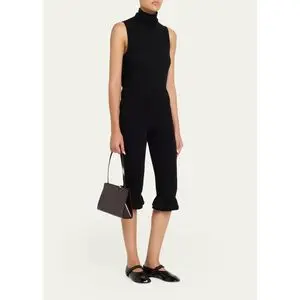 Jacquemus Le Salon Rond-carre Leather Shoulder Bag