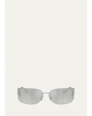 Miu Miu Aube 75mm Rectangular Sunglasses