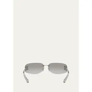 Miu Miu Aube 75mm Rectangular Sunglasses