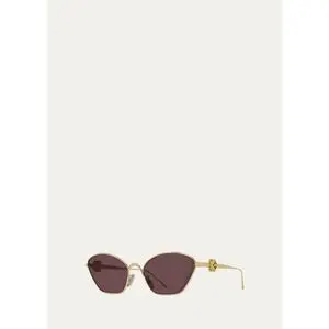 Loewe Anagram 57mm Cat-eye Sunglasses - Violet/gold