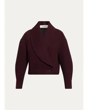 A.L.C. Stell Cropped Jacket - Deep Mulbe