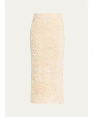 Vince Sequined Velvet Midi Skirt - Bona