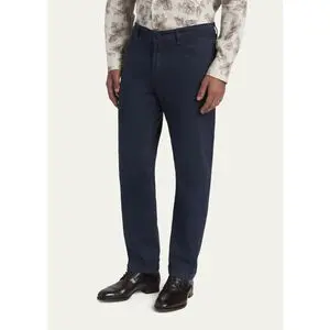 Kiton Straight Leg Cotton-stretch Five-pocket Pants - Camel