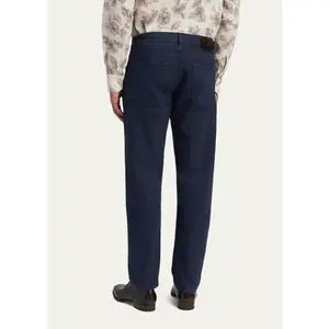 Kiton Straight Leg Cotton-stretch Five-pocket Pants - Camel