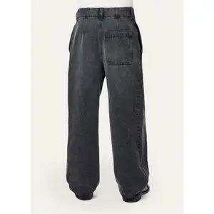 Loewe Leather Label Baggy-fit Pleated Jeans