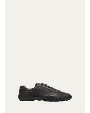Prada Montecarlo Re-edition 2005 Nappa Leather Sneakers - Nero