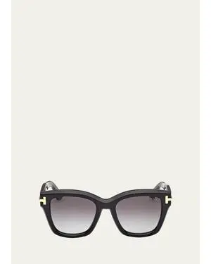 TOM FORD Icon 53mm Butterfly Sunglasses - Black