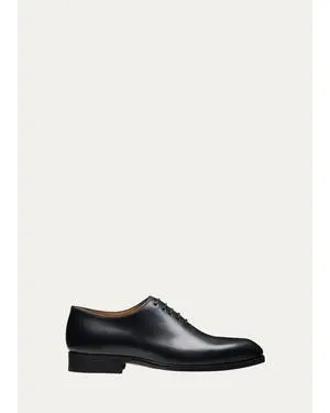 Magnanni Leather Wholecut Oxfords - Black