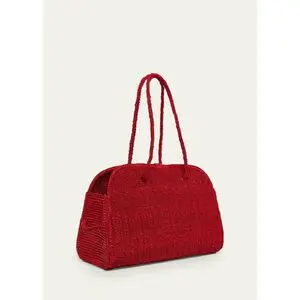 Jacquemus Le Turismo Raffia Top-handle Bowler Bag