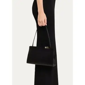 Jacquemus Le Salon Rond Carre Leather Clutch Bag