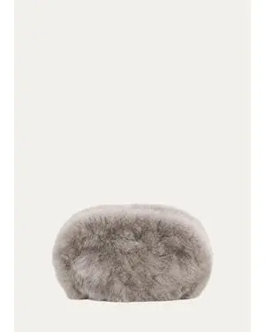 WEICH COUTURE ALPACA Cesar Fur Travel Pouch - Grey