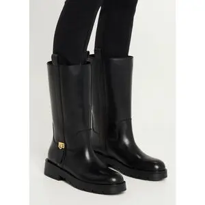 FERRAGAMO Nyves Leather Mid-calf Boots
