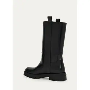 FERRAGAMO Nyves Leather Mid-calf Boots
