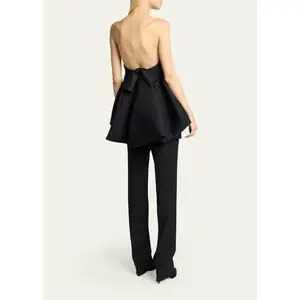 Balenciaga Strapless Draped Mini Balloon Dress