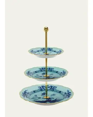 GINORI 1735 Oriente Italiano 3-tier Stand - Iris