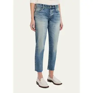 Moussy Vintage Waverly Raw-hem Ankle Jeans
