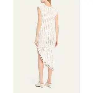 Loulou De Saison Malena Asymmetric Crochet Dress