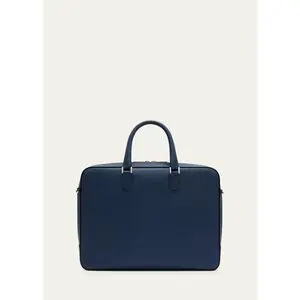 VALEXTRA Avietta Top-handle Calfskin Briefcase With Zip Pocket
