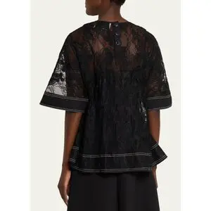 3.1 Phillip Lim Floral Lace Diional Blouse