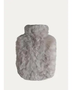 WEICH COUTURE ALPACA Calmo Large Alpaca Fur Hot Water Bottle - Silver Gre