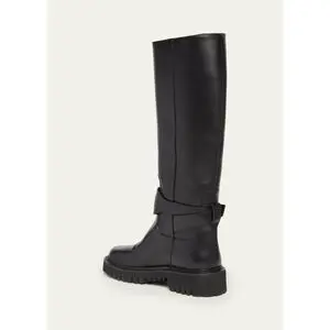 Valentino Garavani 40mm Vlogo Signature Leather Riding Boots