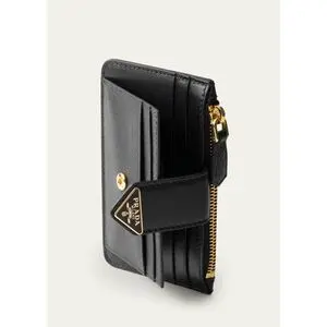 Prada Saffiano & Smooth Leather Card Holder